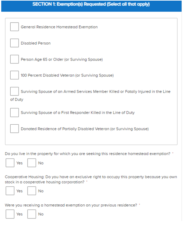Residential Homestead Exemption: How to File Electronically